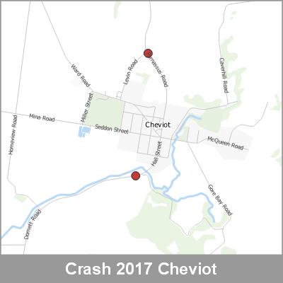 2017 Crashes Cheviot - Digital Maps