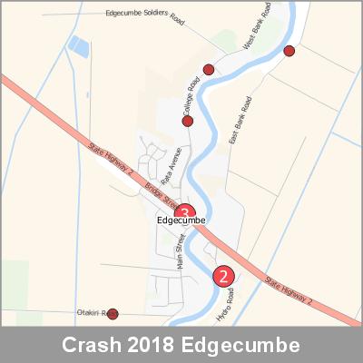 2018 Crashes Edgecumbe - Digital Maps