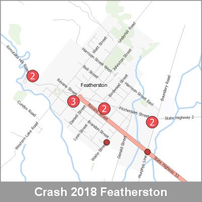 2018 Crashes Featherston - Digital Maps