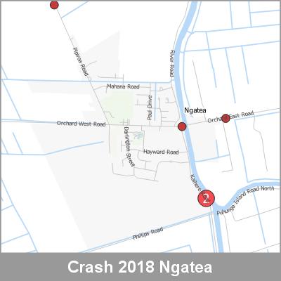 2018 Crashes Ngatea - Digital Maps