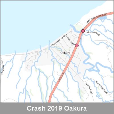 2019 Crashes Oakura - Digital Maps