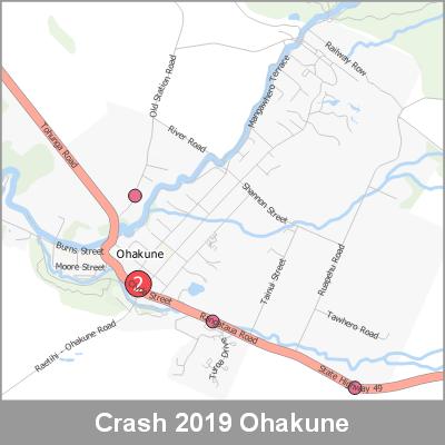 2019 Crashes Ohakune - Digital Maps