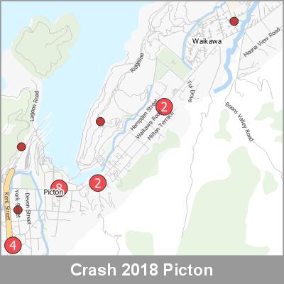 2018 Crashes Picton - Digital Maps