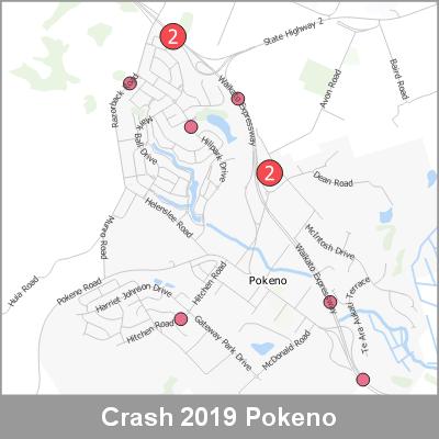 2019 Crashes Pokeno - Digital Maps