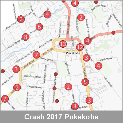 2020 Street Map Pukekohe - Digital Maps