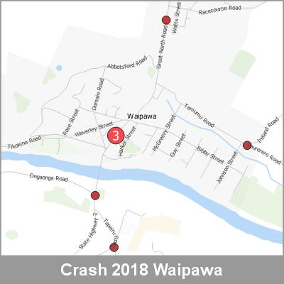 2018 Crashes Waipawa - Digital Maps