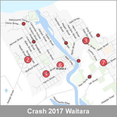 2017 Crashes Waitara - Digital Maps