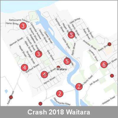 2018 Crashes Waitara - Digital Maps