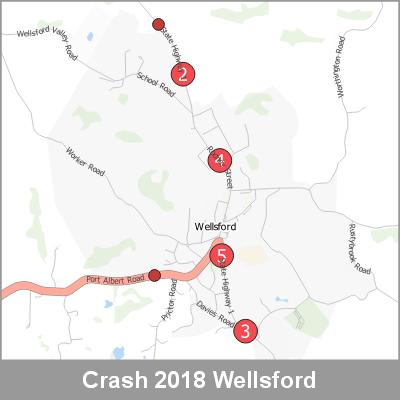 2018 Crashes Wellsford - Digital Maps