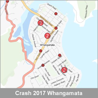 2020 Street Map Whangamata - Digital Maps