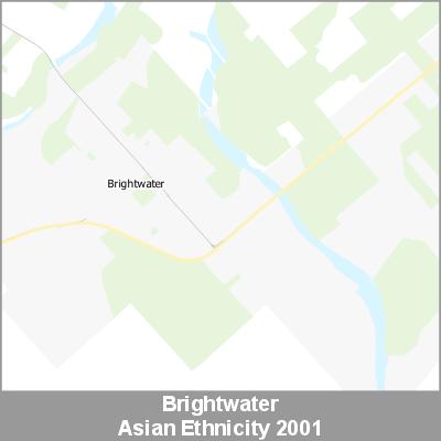 2001 Asian Ethnicity Brightwater - Digital Maps