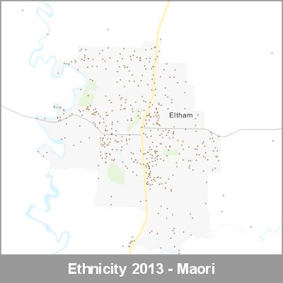 2013 Maori Ethnicity Eltham - Digital Maps