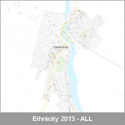 2013 All Ethnicity Geraldine - Digital Maps