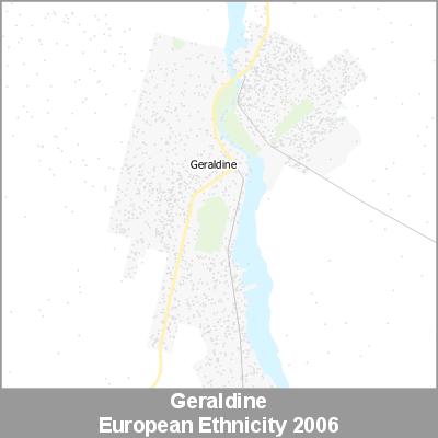 2006 European Ethnicity Geraldine - Digital Maps