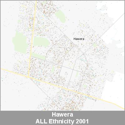 2001 ALL Ethnicity Hawera - Digital Maps