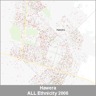 2006 ALL Ethnicity Hawera - Digital Maps