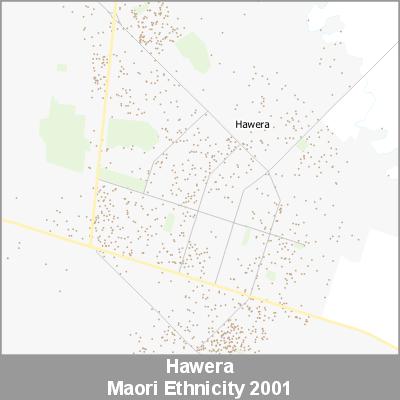 2001 Maori Ethnicity Hawera - Digital Maps