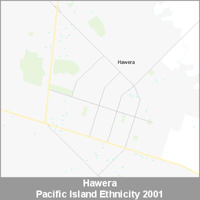2001 Pacific Ethnicity Hawera - Digital Maps