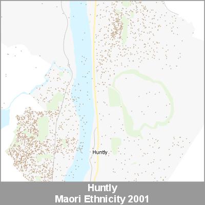 2001 Maori Ethnicity Huntly - Digital Maps