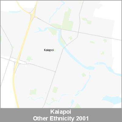 2001 Other Ethnicity Kaiapoi - Digital Maps