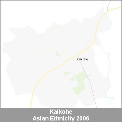 2006 Asian Ethnicity Kaikohe - Digital Maps