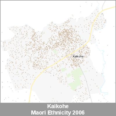 2006 Maori Ethnicity Kaikohe - Digital Maps