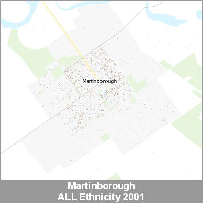 2001 ALL Ethnicity Martinborough - Digital Maps