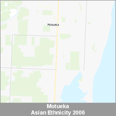 2006 Asian Ethnicity Motueka - Digital Maps