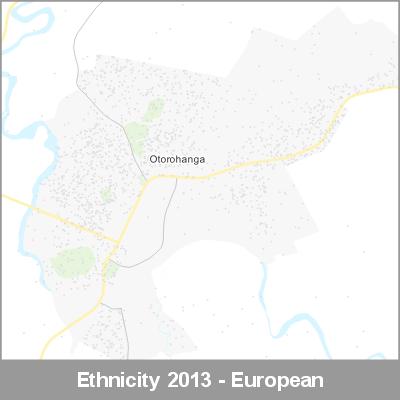 2013 European Ethnicity Otorohanga - Digital Maps