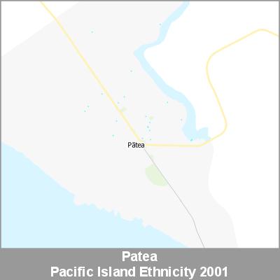 2001 Pacific Ethnicity Patea - Digital Maps