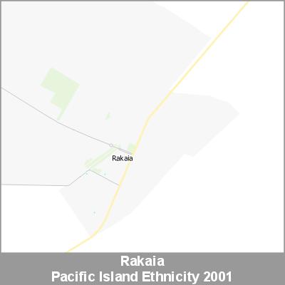 2001 Pacific Ethnicity Rakaia - Digital Maps