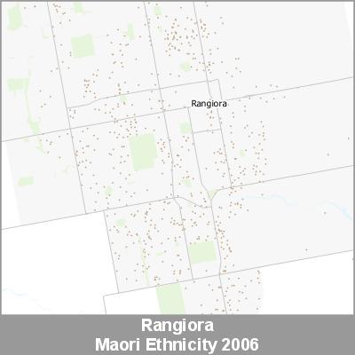 2006 Maori Ethnicity Rangiora - Digital Maps