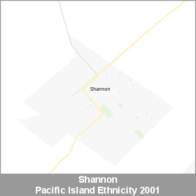 2001 Pacific Ethnicity Shannon - Digital Maps