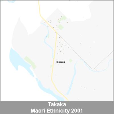 2001 Maori Ethnicity Takaka - Digital Maps