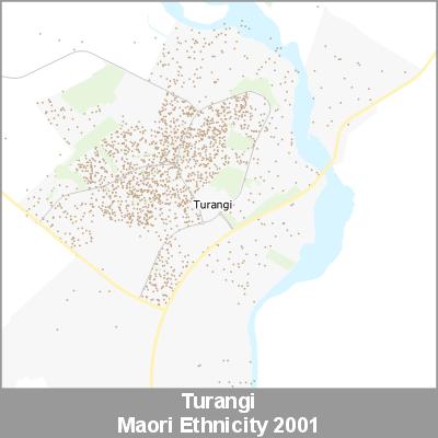 2001 Maori Ethnicity Turangi - Digital Maps