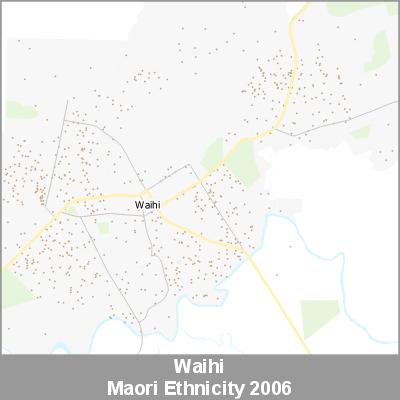 2006 Maori Ethnicity Waihi - Digital Maps