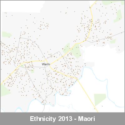 2013 Maori Ethnicity Waihi - Digital Maps