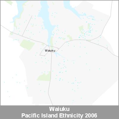 2006 Pacific Ethnicity Waiuku - Digital Maps