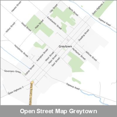 2020 Street Map Greytown - Digital Maps