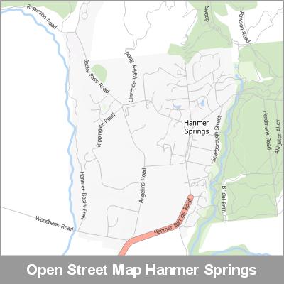 2020 Street Map Hanmer Springs - Digital Maps