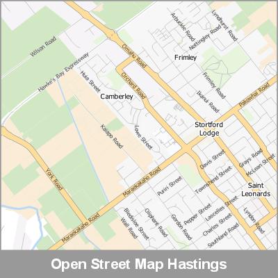 2020 Street Map Hastings - Digital Maps