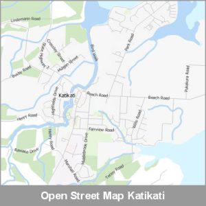 2020 Street Map Katikati - Digital Maps