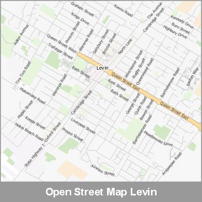 2020 Street Map Levin - Digital Maps