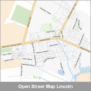 2020 Street Map Lincoln - Digital Maps