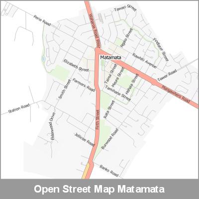 2020 Street Map Matamata - Digital Maps