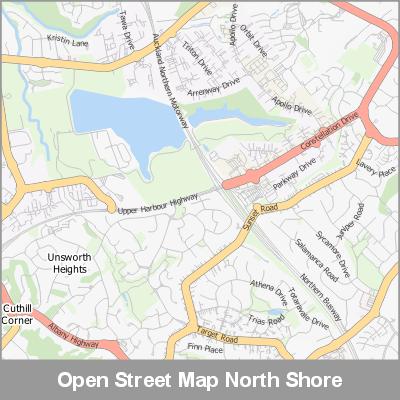 North Shore Attractions Map