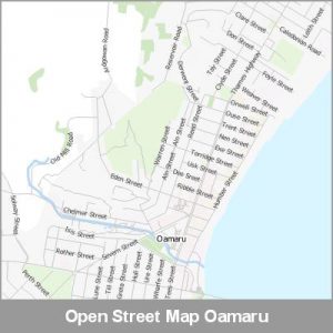 2020 Street Map Oamaru - Digital Maps