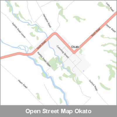 2020 Street Map Okato - Digital Maps