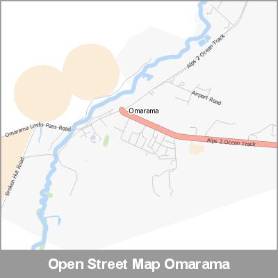2020 Street Map Omarama - Digital Maps