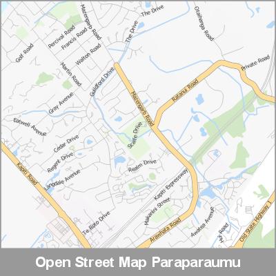 2020 Street Map Paraparaumu - Digital Maps
